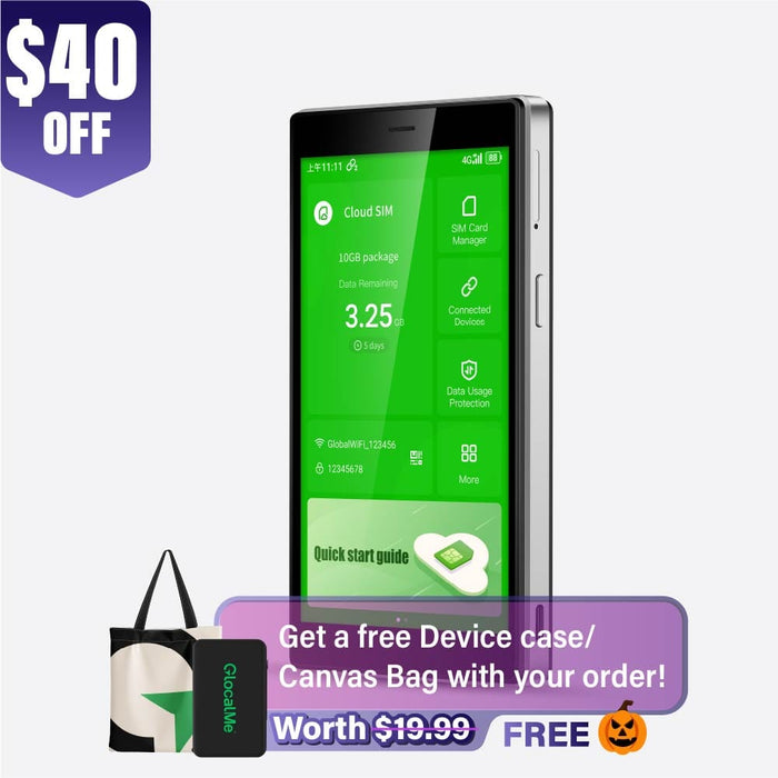 G4 Pro | Global 4G Mobile WiFi, 5" Touchscreen - GlocalMe