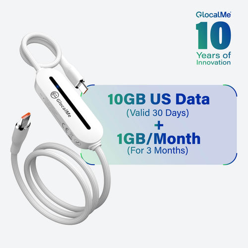 UniCord | 65W Charging Cable Built-in 4G Hotspot - GlocalMe